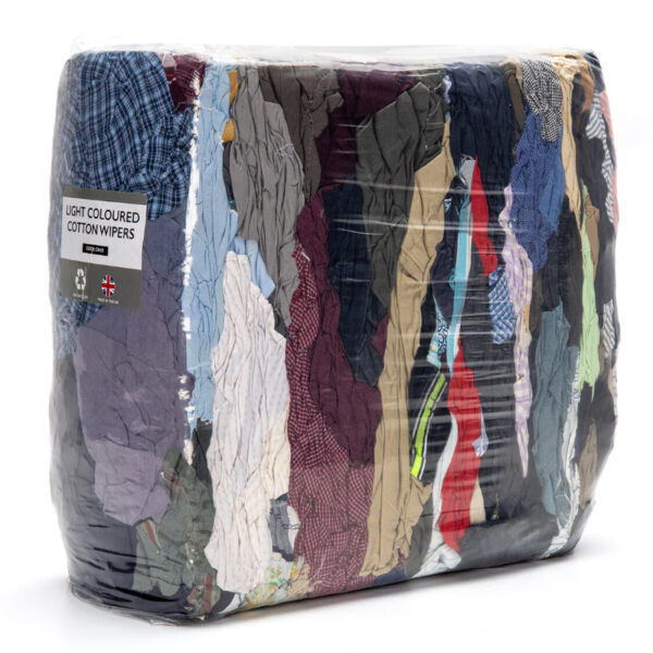 Bags of Coloured Rags (Wipers) - 10kg Bag of Rags - A-One Tools & Fixings