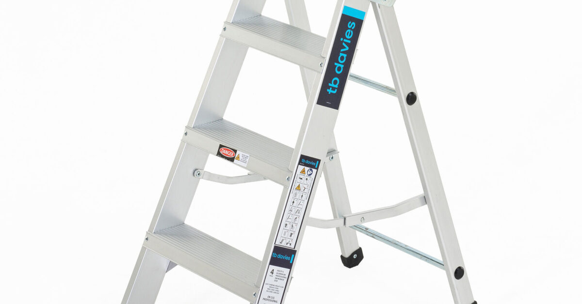 TB Davies HDUTY-S Aluminium Professional Swingback Step Ladder - AOne ...