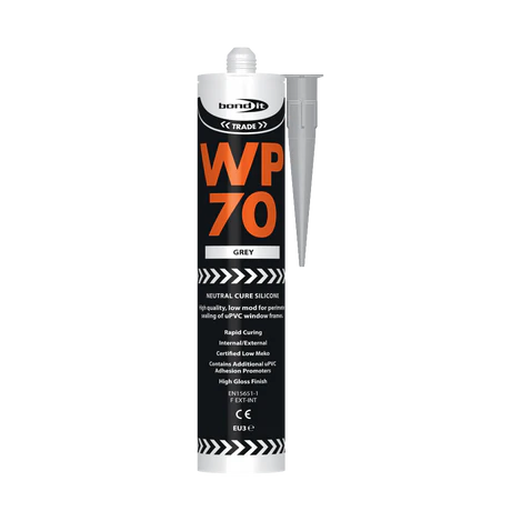 Bond-It WP70 LMN Oxime Silicone - Grey - A-One Tools & Fixings